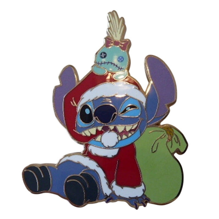DLP Stitch Dressed as Santa with Scrump Christmas 2025 – DisTradingPins4U
