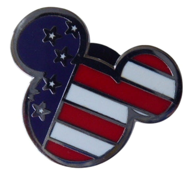 Tiny Mickey Icon American Flag – DisTradingPins4U